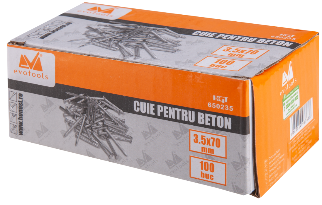 Rembka | Cuie pentru Beton - D[mm]: 3.5- L[mm]: 80- C[buc]: 100